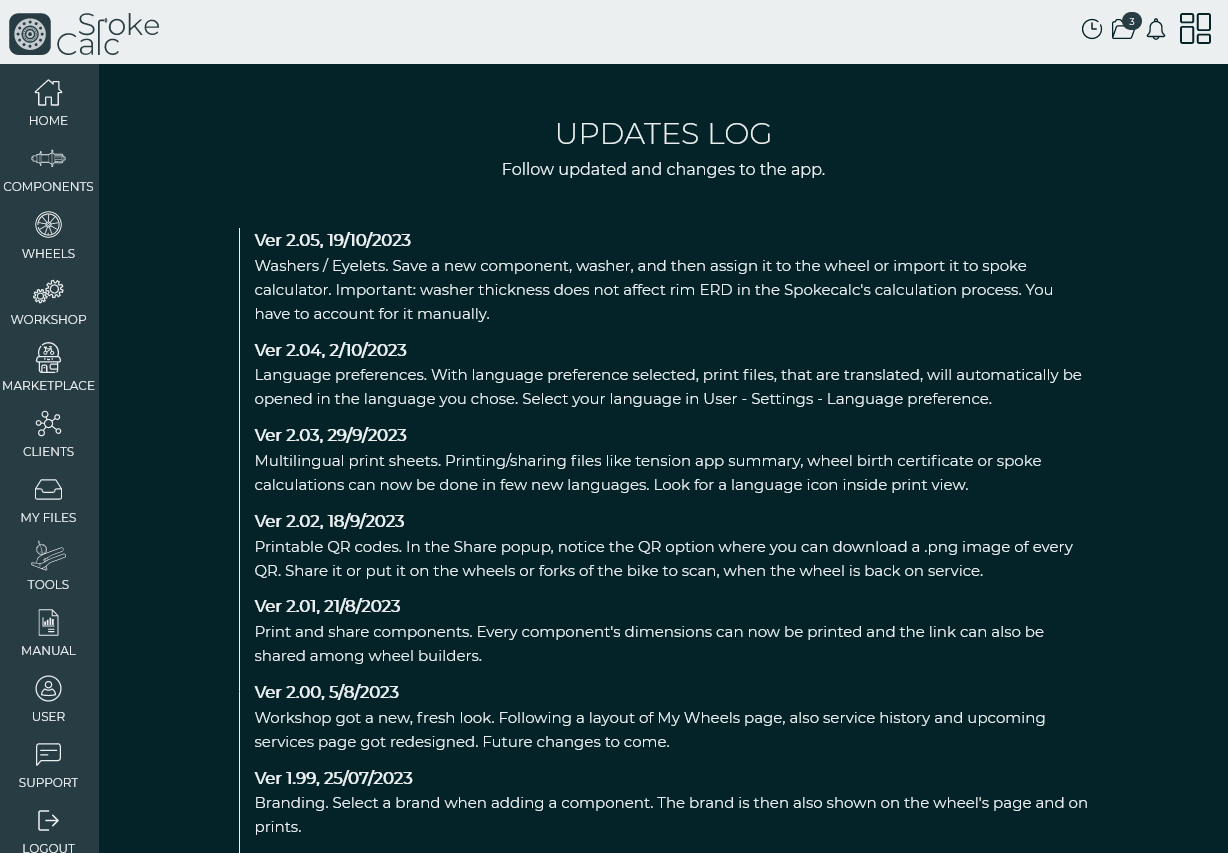 Manual - App SpokeCalc